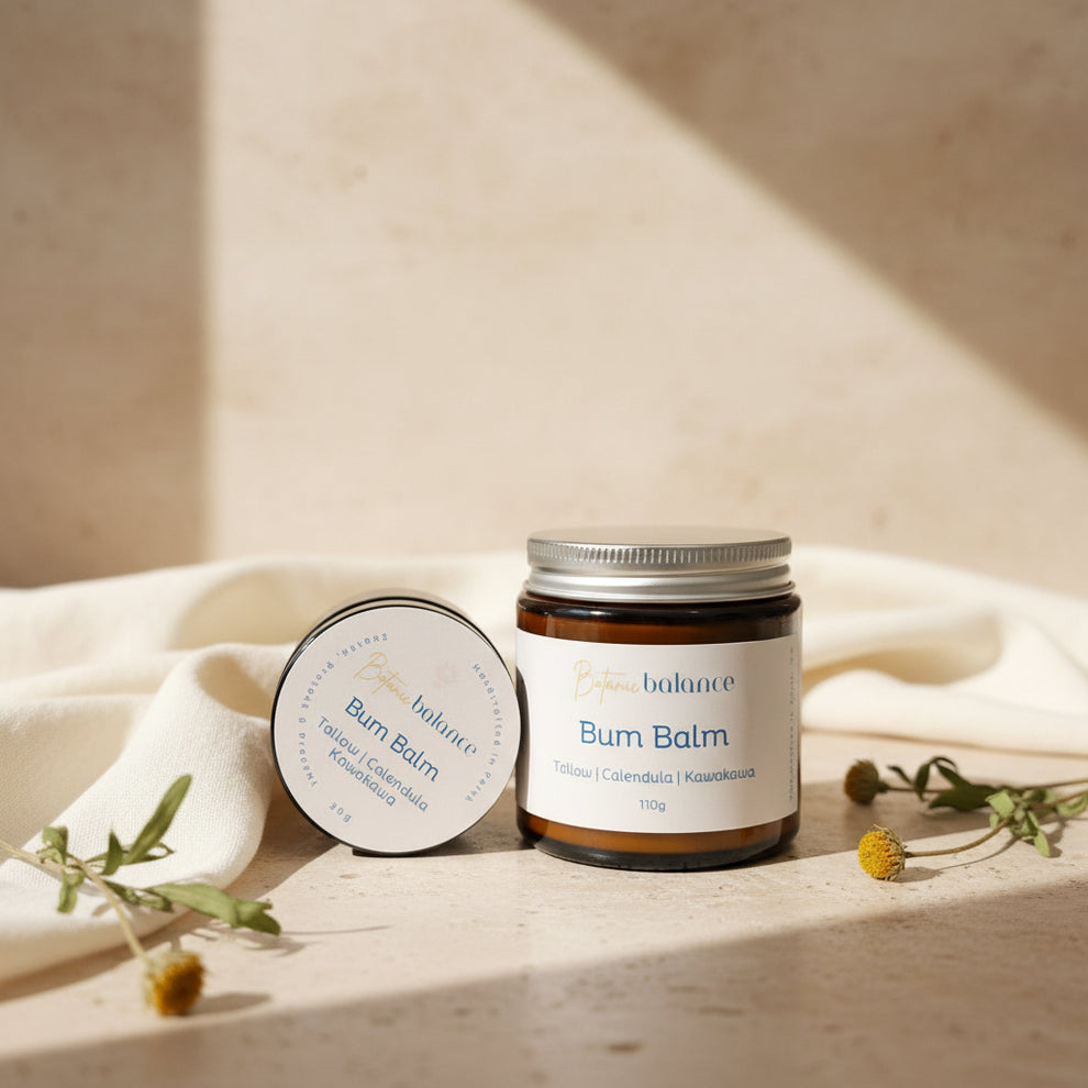 Bum Balm | 100% Grass-Fed and Finished Tallow | Kawakawa – Botanic Balance